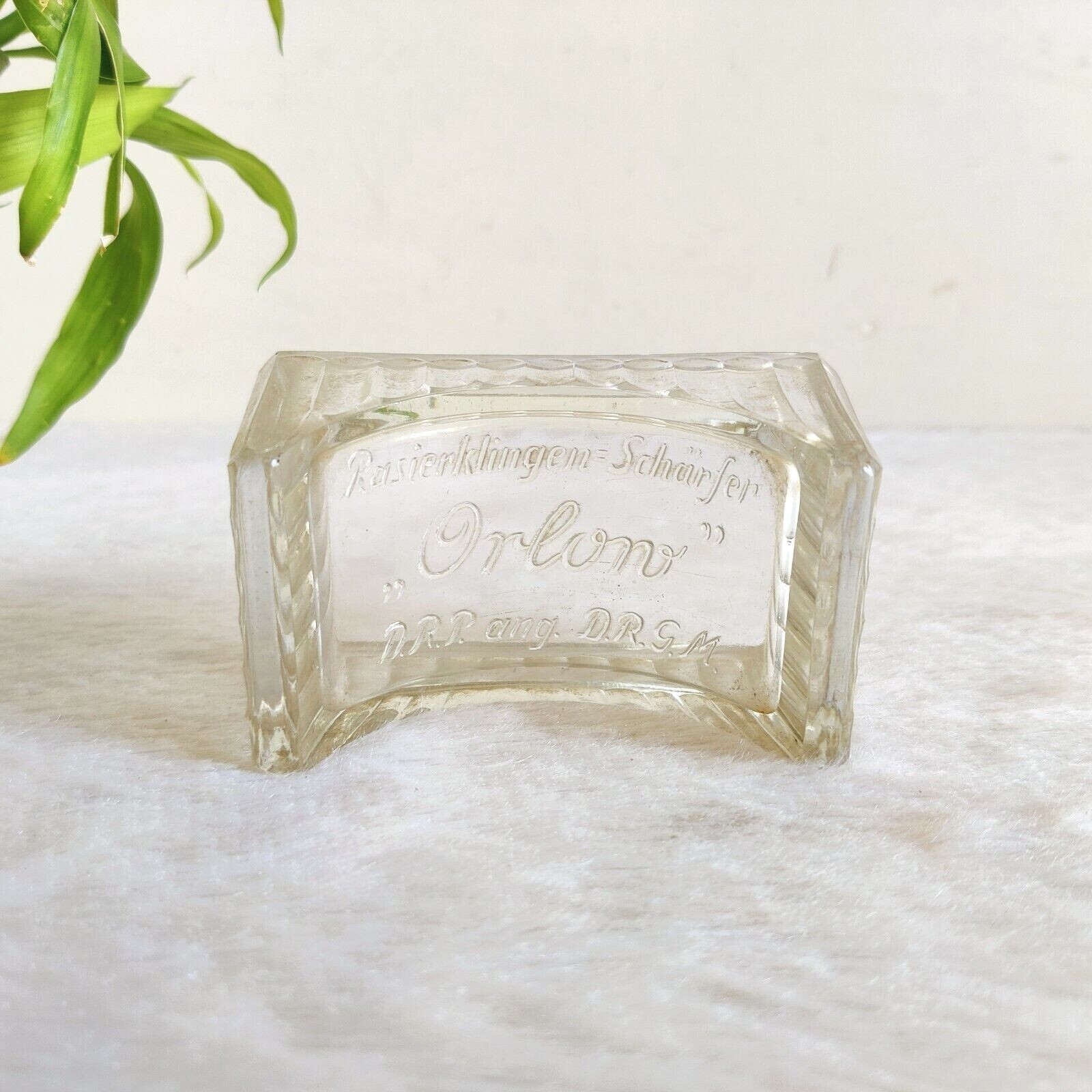 Vintage Drgm Orlon Hone Glass For Razor Germany Rare Shaving ...