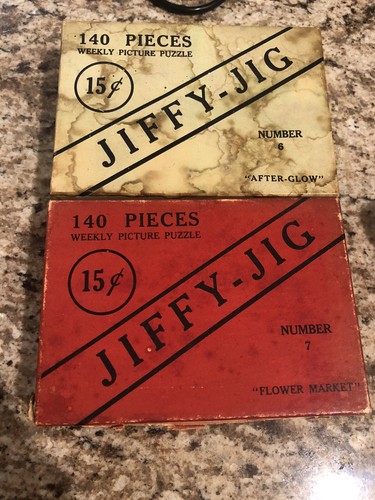 Lot Of 2 Jiffy Jig Pushfit Vintage Picture Jigsaw Puzzles Complete | eBay