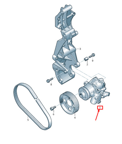 NEW AUDI A4 AVANT B8 POWER STEERING PUMP 8K0145156S ORIGINAL | eBay