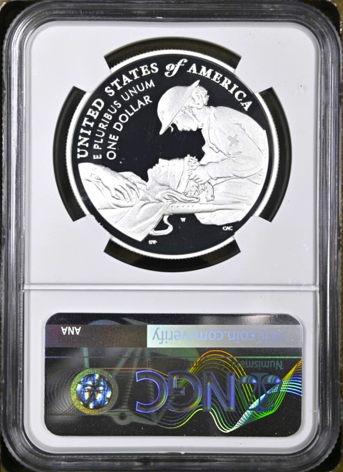 2022 w colorized purple heart proof silver dollar ngc pf69 uc | eBay