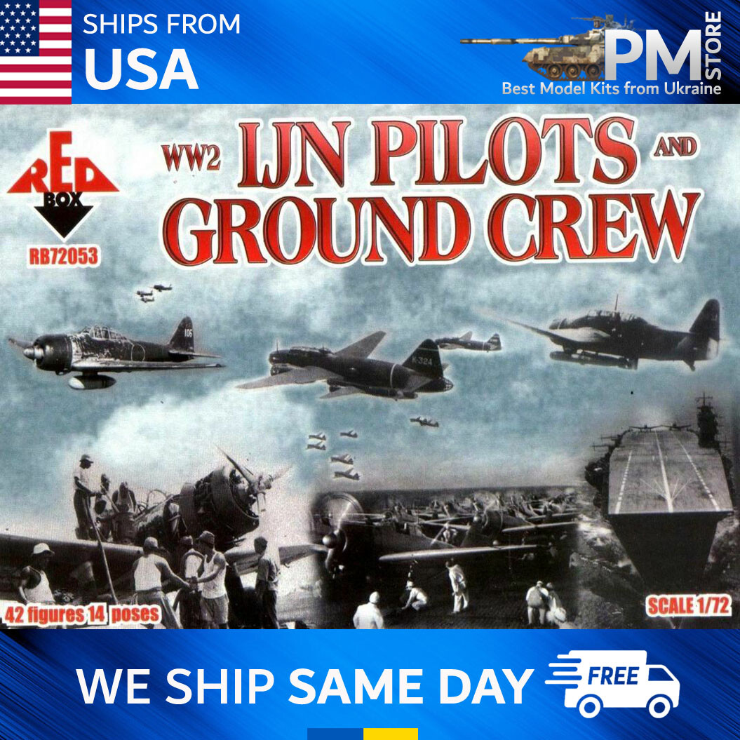 Red Box 72053 WW2 IJN Pilots and Ground Crew Plastic Model Kit 1/72 | eBay