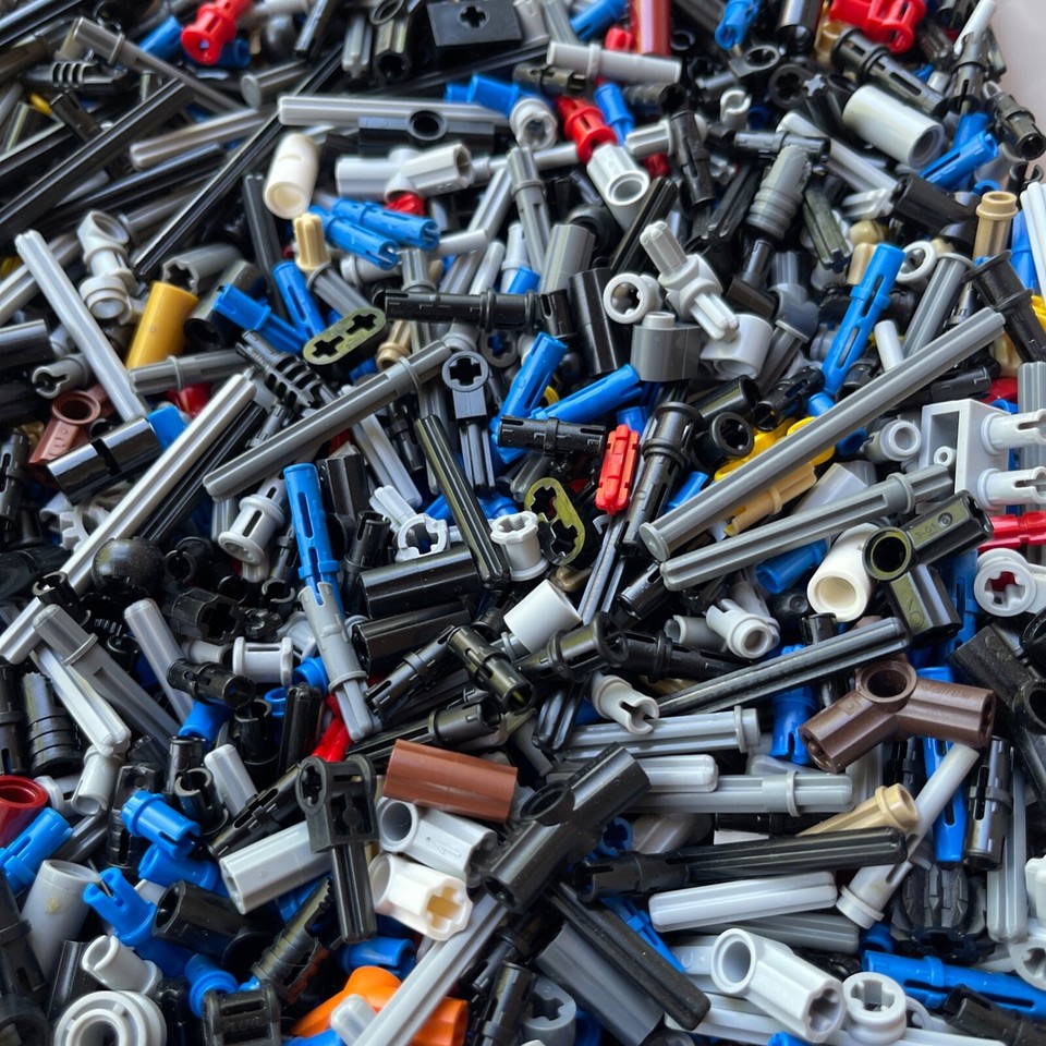 LEGO 500 Technic Pieces - Small Mix - Pins Axles Connectors Gears Tiny ...