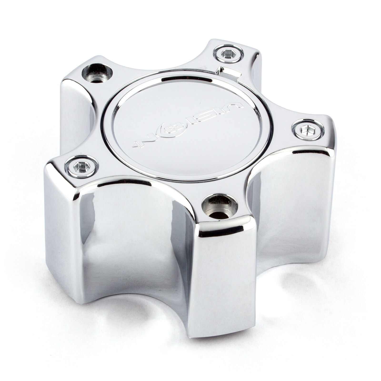 Vision Warrior 375 Tall Chrome 5x4.5 5x5 Wheel Center Cap 5 Lug C375 ...