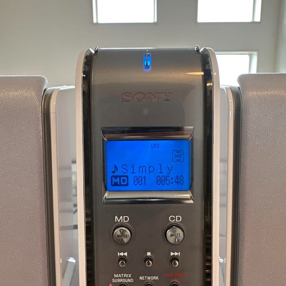 SONY LAM-Z05 Mini Component CD MD Recorder USB Net MD Remote Used Near ...