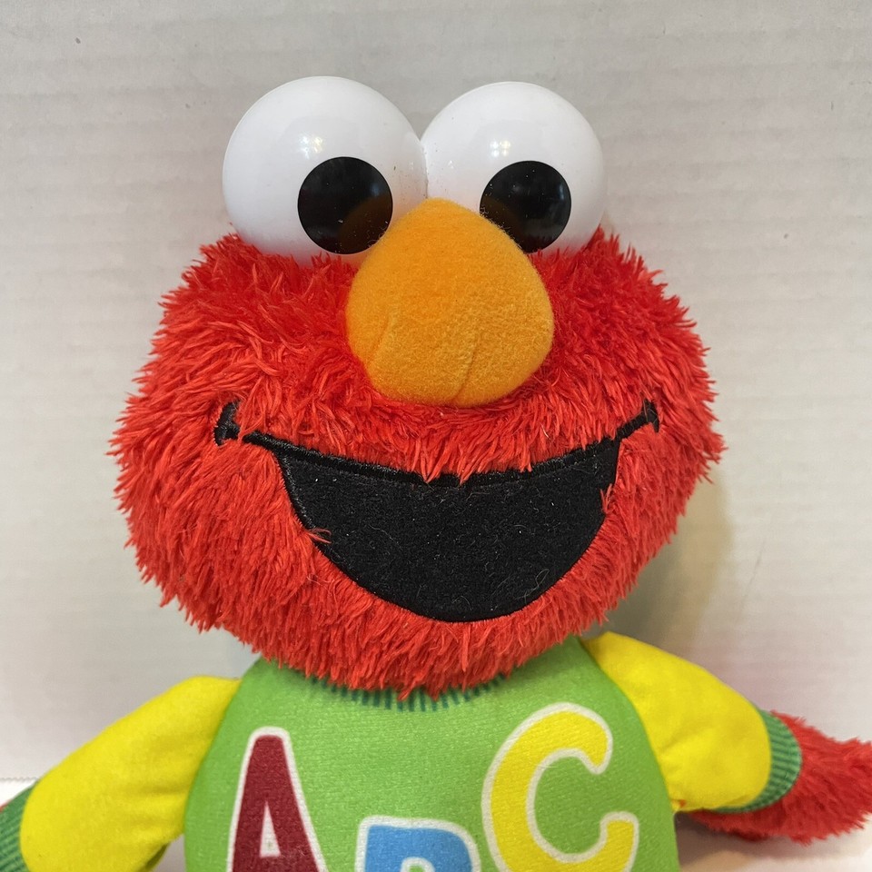 Hasbro Sesame Street Singing Talking English Spanish ABC’s Plush Elmo ...