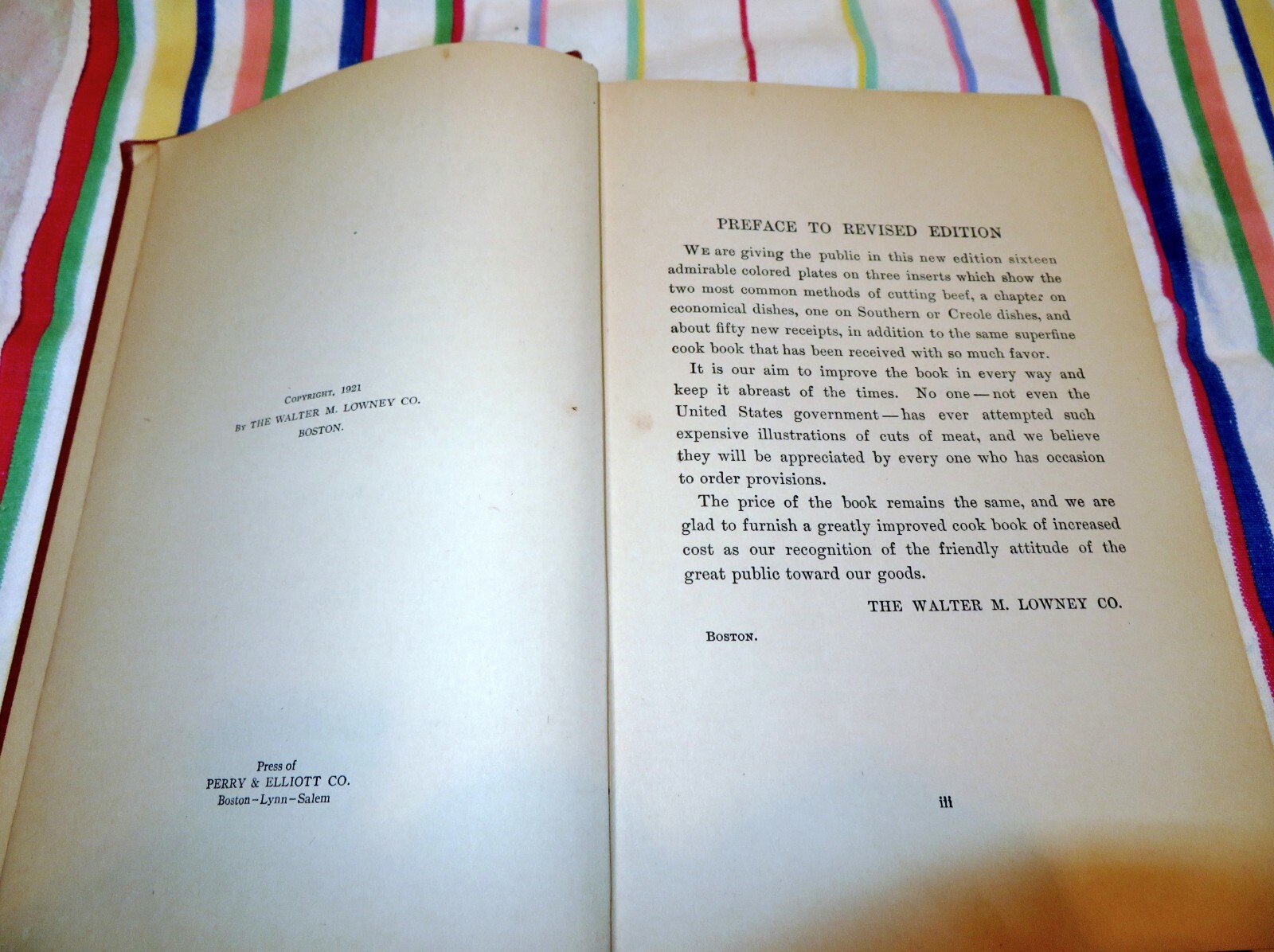 Lowney's Cook Book Illustrated, Revised Edition 1921 | eBay