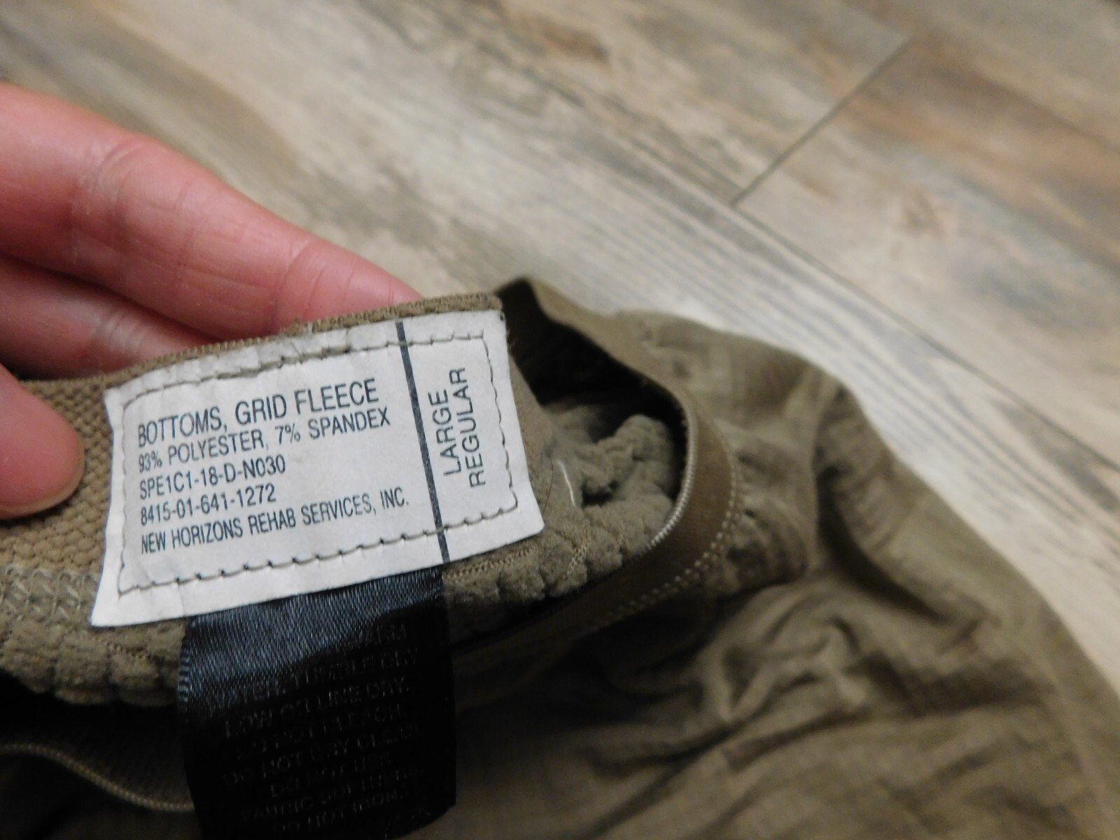 US ARMY TAN GRID FLEECE COLD WEATHER DRAWERS SIZE LARGE - REGULAR | eBay