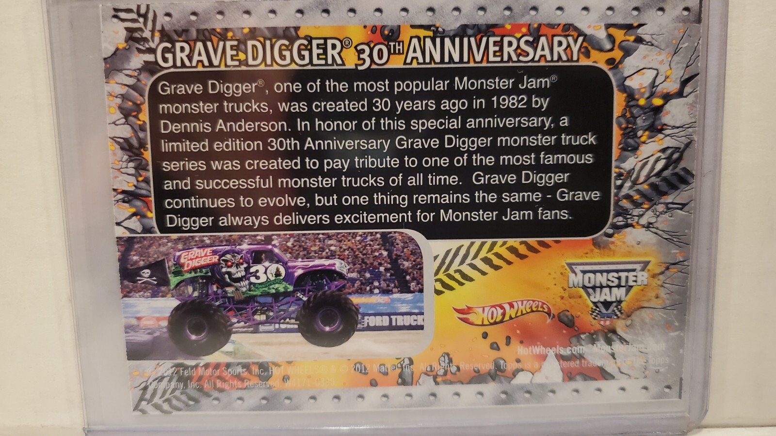 Hot Wheels Monster Jam Truck TOPPS Trading Cards Set Lot Grave Digger ...