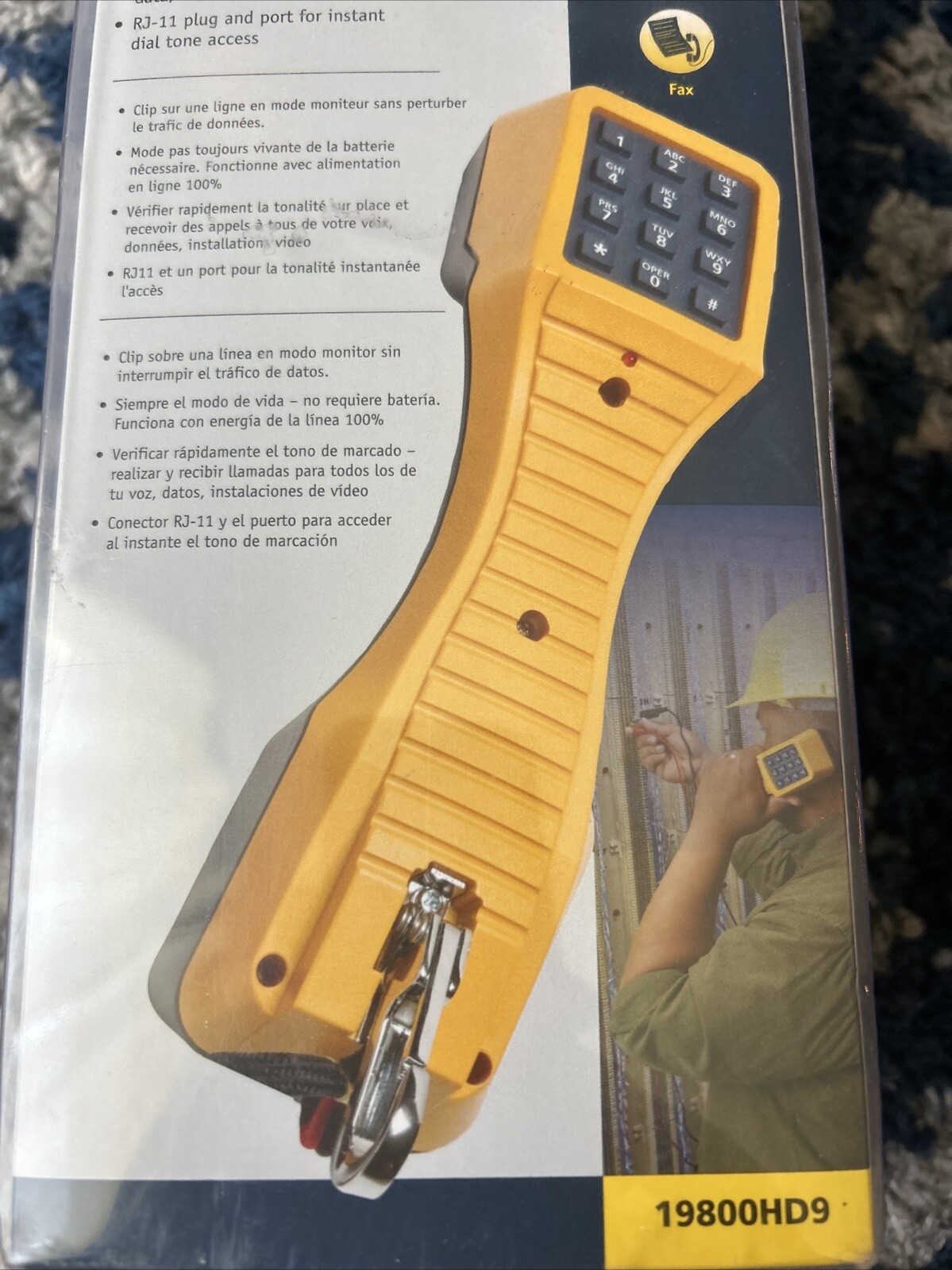 Fluke Networks TS19 Portable Telephone Test Set 19800HD9 Sealed Fast ...