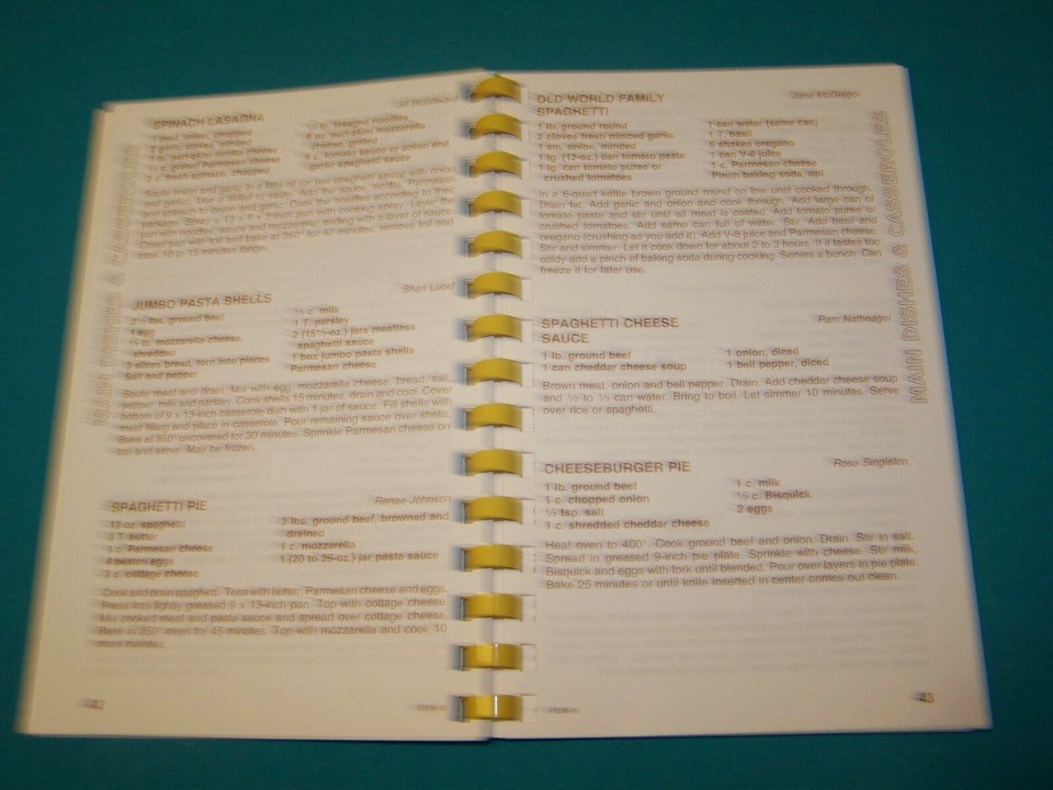 Bethany United Methodist Church Middletown OH Cookbook 1996 Ohio | eBay