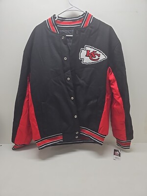 Vintage Kansas City Chiefs NFL winter Jacket double side sizeLG (12)(J ...