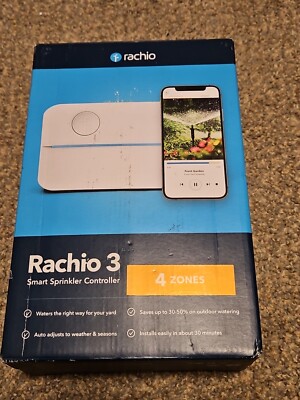 Rachio 3 Smart Sprinkler Controller 4 Zone 3rd Gen - 4ZULW-C ...