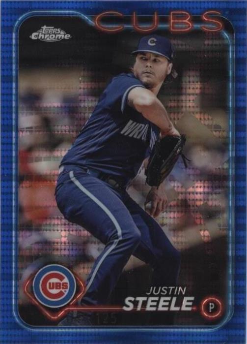 2024 Topps Chrome - Justin Steele #258 Blue Sonar Refractor /125 for ...