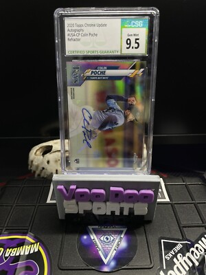 2020 topps chrome update #usa-cp refractor Colin Poche autograph RC ...