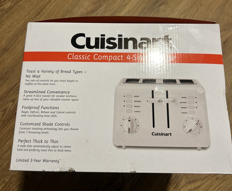 Cuisinart Toasters 4 Slice Compact Plastic Toaster, CPT-142P1 | eBay