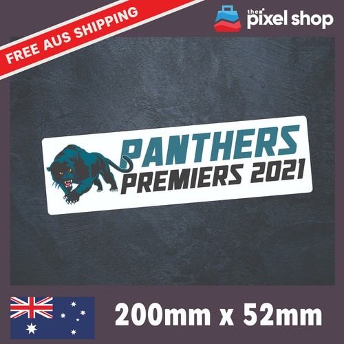 Panthers Premiers 2021 Sticker Decal Footy Football NRL 200mm Long ...