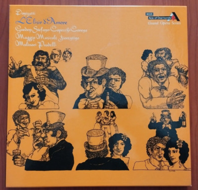 L'ELISIR D'AMORE di DONIZETTI DECCA ACE OF DIAMONDS GRAND OPERA SERIES ...