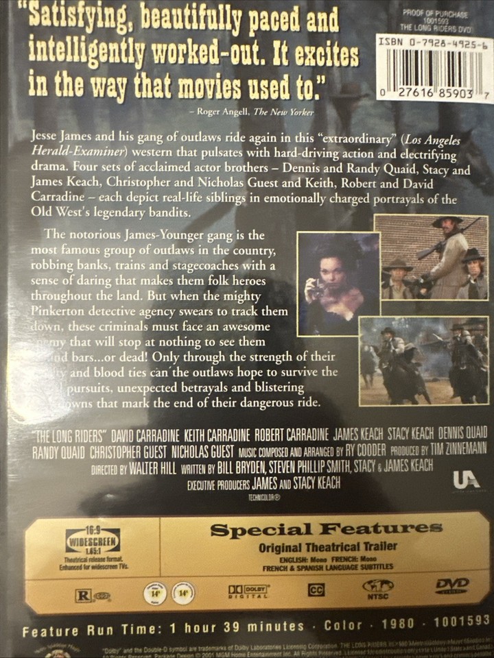 The Long Riders (DVD, 1980) 27616859037| eBay