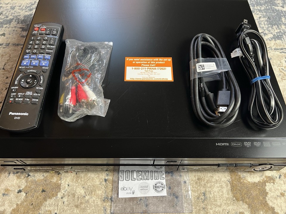 Panasonic DMR-EZ48V DVD Recorder VHS Combo Digital Tuner with Remote ...