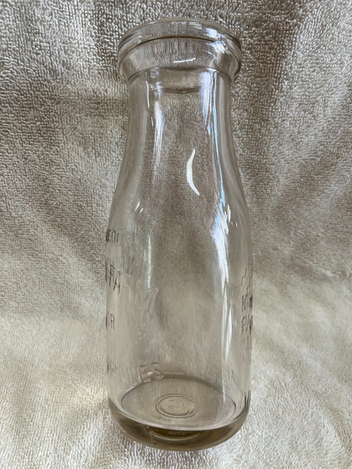 VINTAGE EMBOSSED BOTTLED BEN BUSH FARMS FOR MISSOURI PACIFIC LINES MILK ...