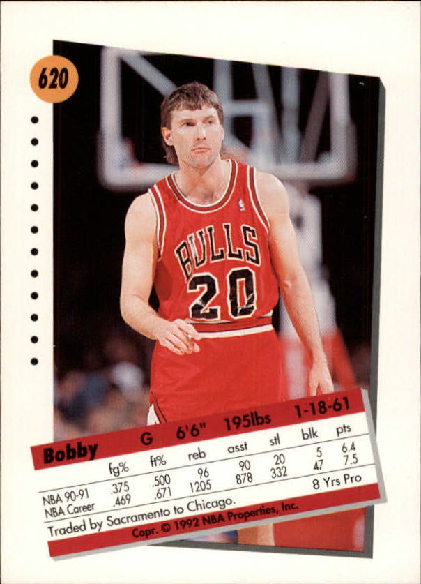 1991-92 SkyBox Chicago Bulls Basketball Card #620 Bobby Hansen | eBay