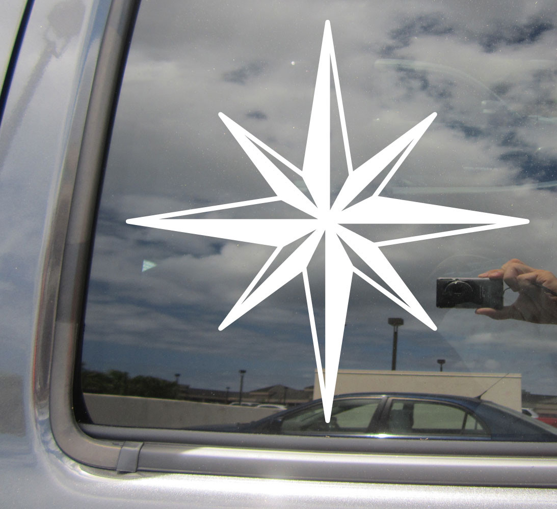 Compass Rose - Windrose Car Laptop Bumper Window Vinyl Decal Sticker ...