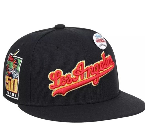 MITCHELL & NESS MENS LOS ANGELES DODGERS 2001 TOPPS PATCH FITTED HAT 7 ...