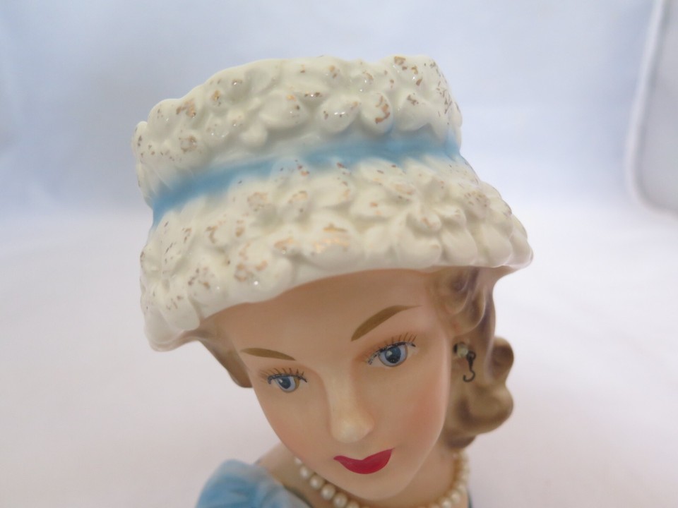 Relpo Vintage Lady Ceramic Head Vase - K1517 - Made in Japan - bag k | eBay
