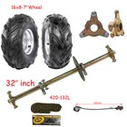 815mm Drift Rear Live Axle Kit Wheels Hubs Tire Sprocket ATV Quads Go ...