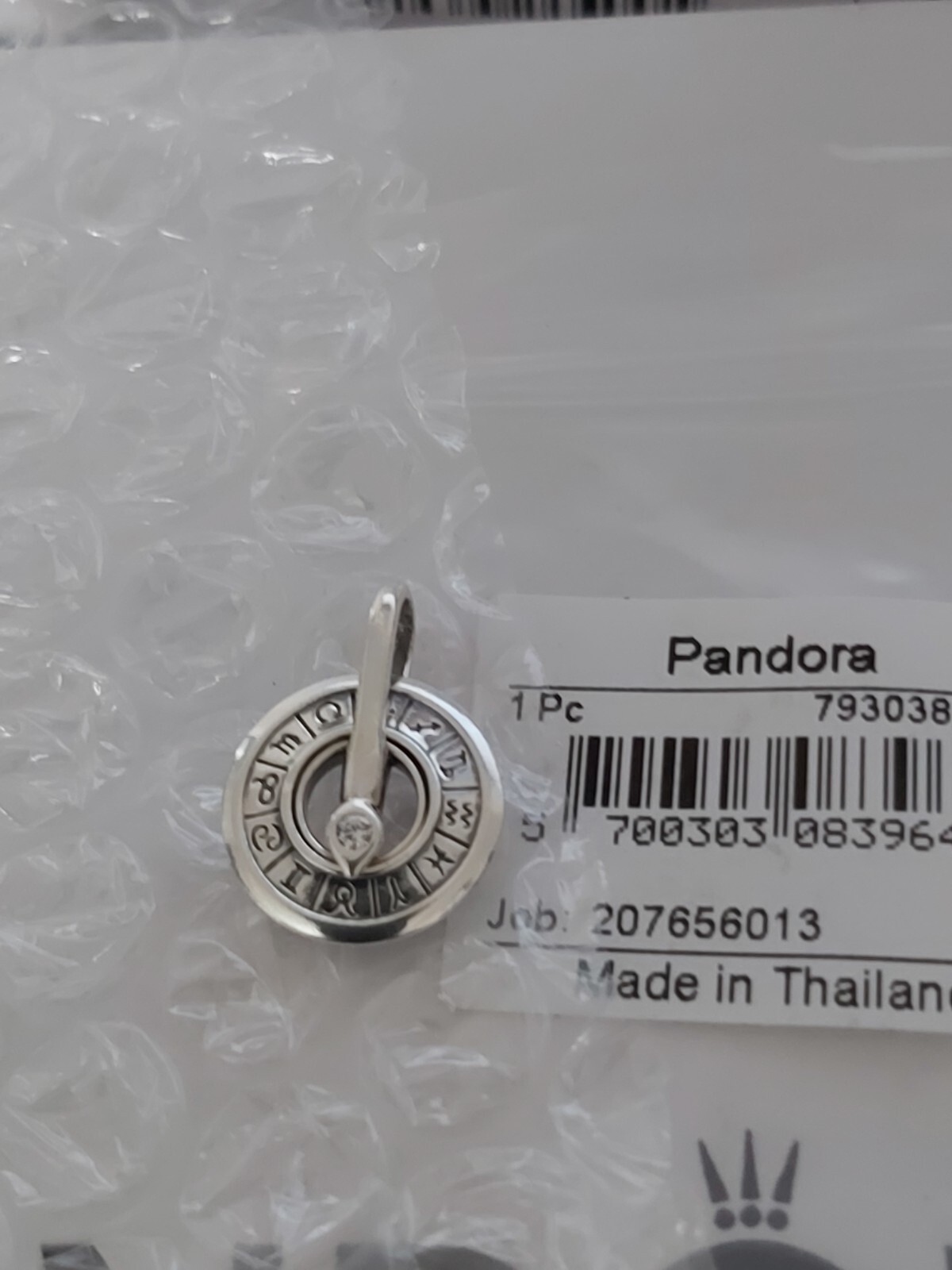 Authentic PANDORA Sterling Silver ME Zodiac Wheel Medallion Charm ...
