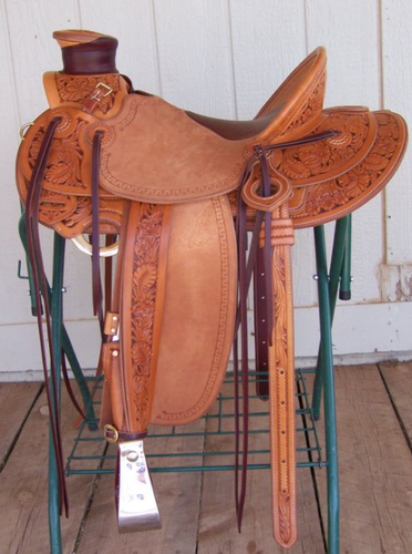 Wade Horse Saddle Western Ranch Roping Tree A Fork Work Leather 12-18 ...