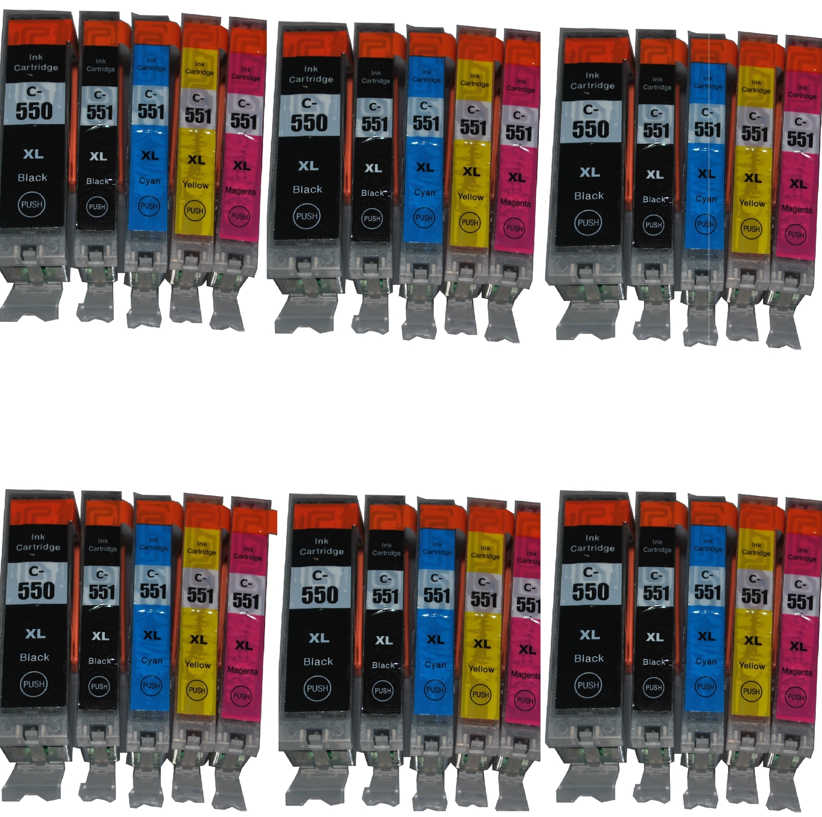 30 Patronen für Canon Pixma MG-5400 MG-5450 MG-5500 MG5550 MG5650 ...