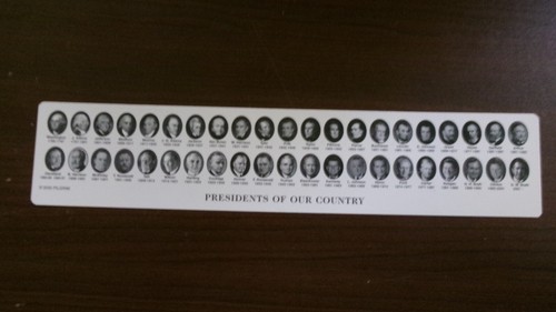 PRESIDENTS OF OUR COUNTRY RULER COLLECTOR ITEM FROM 1789 - 2001 | eBay