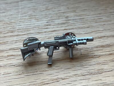 Vntg Lapel Pin UZI Rifle MACHINE GUN PEWTER Silvertone AR Military Pin ...