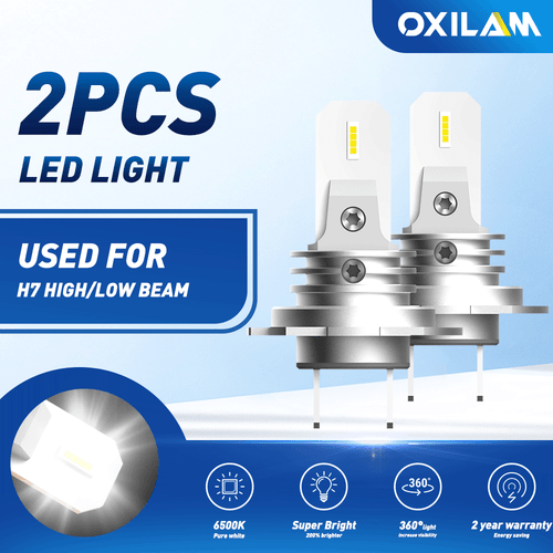 2x H7 LED Headlight Kit High Low Fog Beam DRL Bulbs 6000LM Super White 6500K HID | eBay