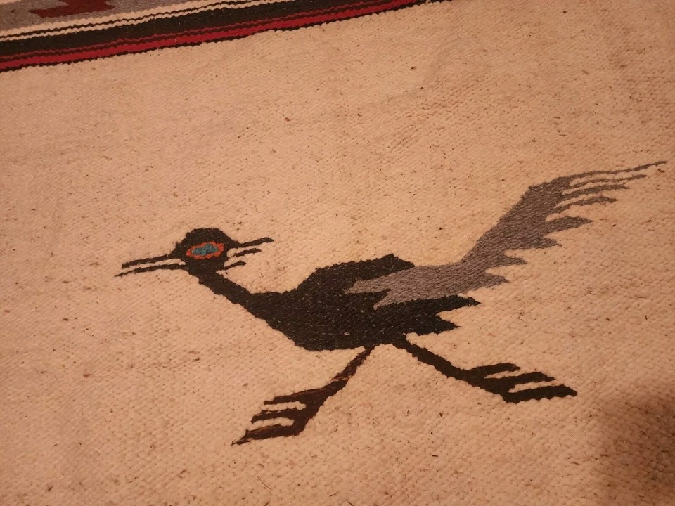 Vintage Native American Roadrunner Blanket And Saddle Blankets | eBay