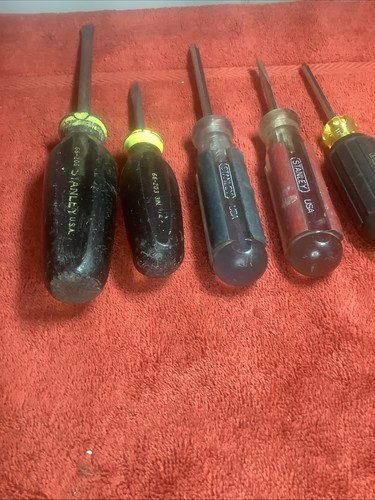 Lot of 6 Vintage Stanley USA Screwdrivers - 2 Workmaster +4 Slotted ...