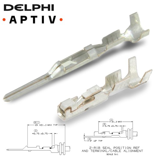 APTIV/DELPHI GT 150, GT-150 Male & Female Terminals Gauge 16 18 GA (15 ...