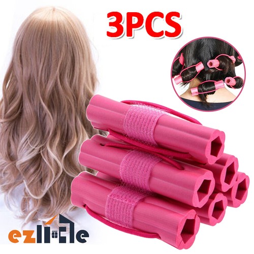 Heatless Hair Curlers Lazy Sponge Cushion Curling Magic Clip Rollers ...
