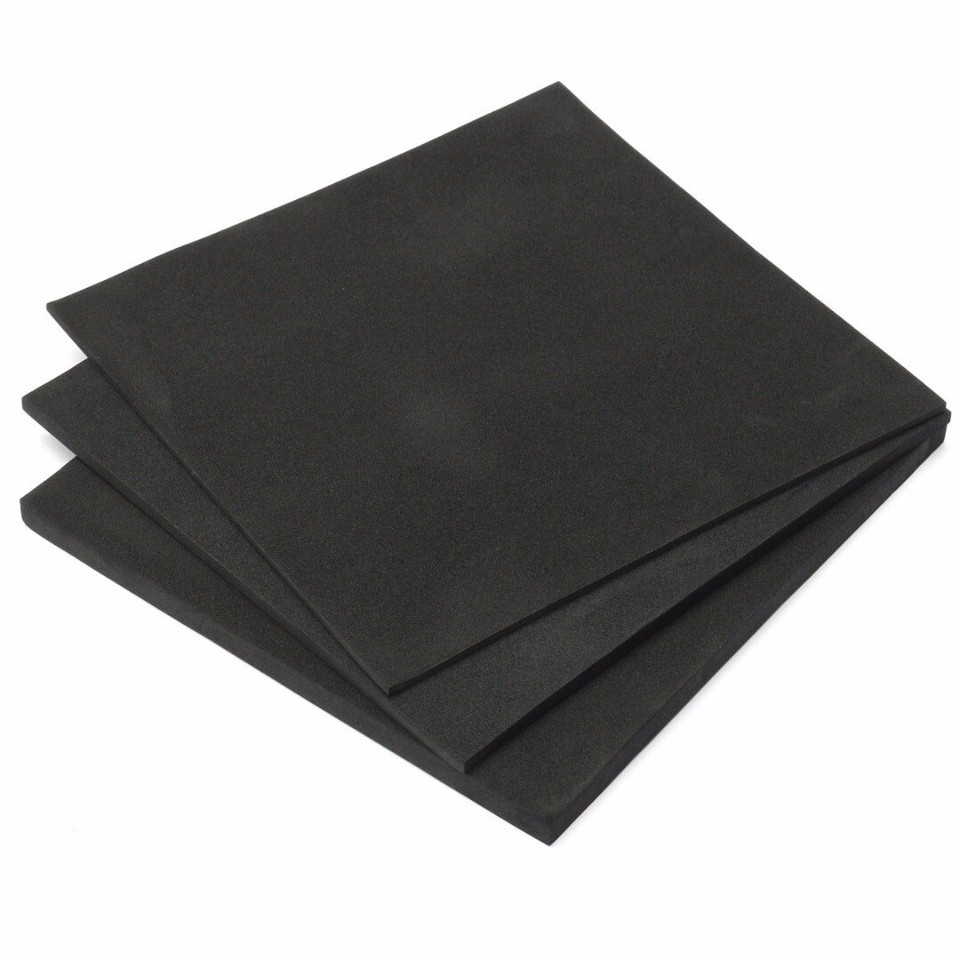 3/5/10 mm Black EVA High Density Closed Cell Foam Sheet Acoustic Sheet ...