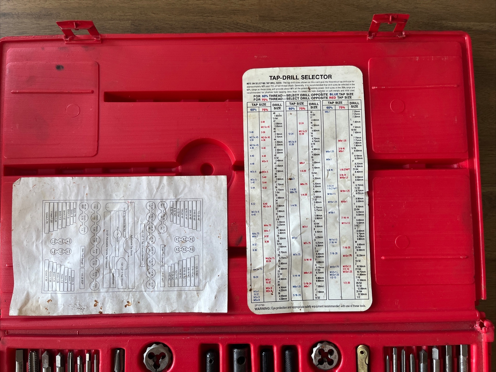 Snap-On 76-Piece Tap and Die Master Set #TDTDM500 SAE & METRIC | eBay