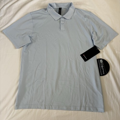 Lululemon Pique Classic-Fit Short Sleeve Polo WNDM Windmill Blue Mens ...