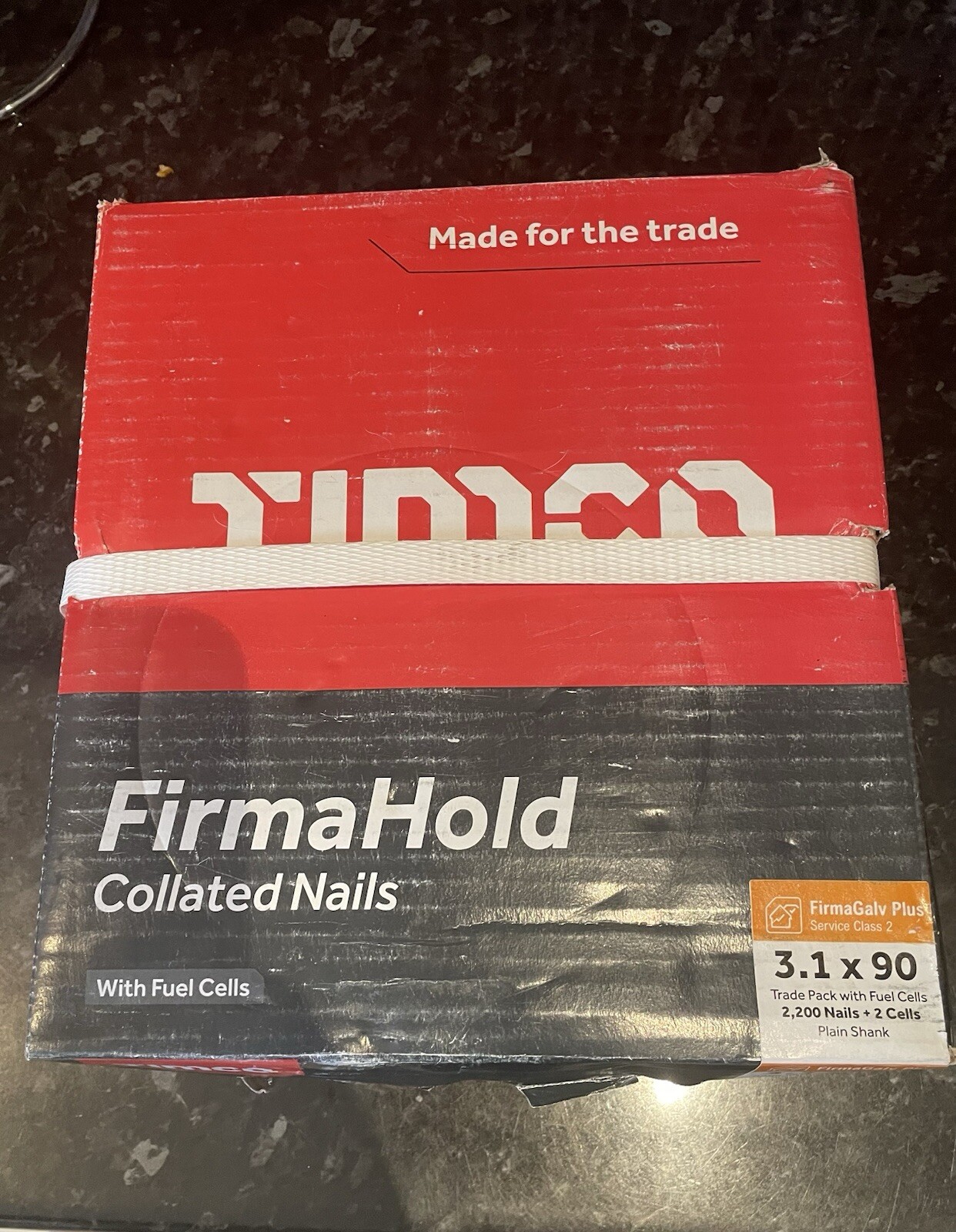 Firmahold FIRST FIX Nail Pack 90mm x 3.1mm 2200 NAILS + 2 Fuel Cells ...