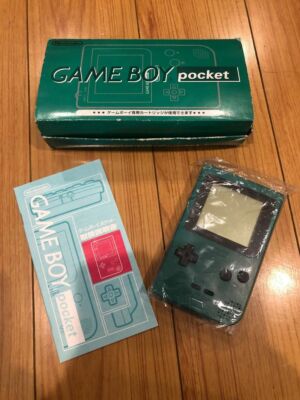 GameBoy Pocket Nintendo GBP Japan Handheld MGB001 Parakeet Green NOS ...