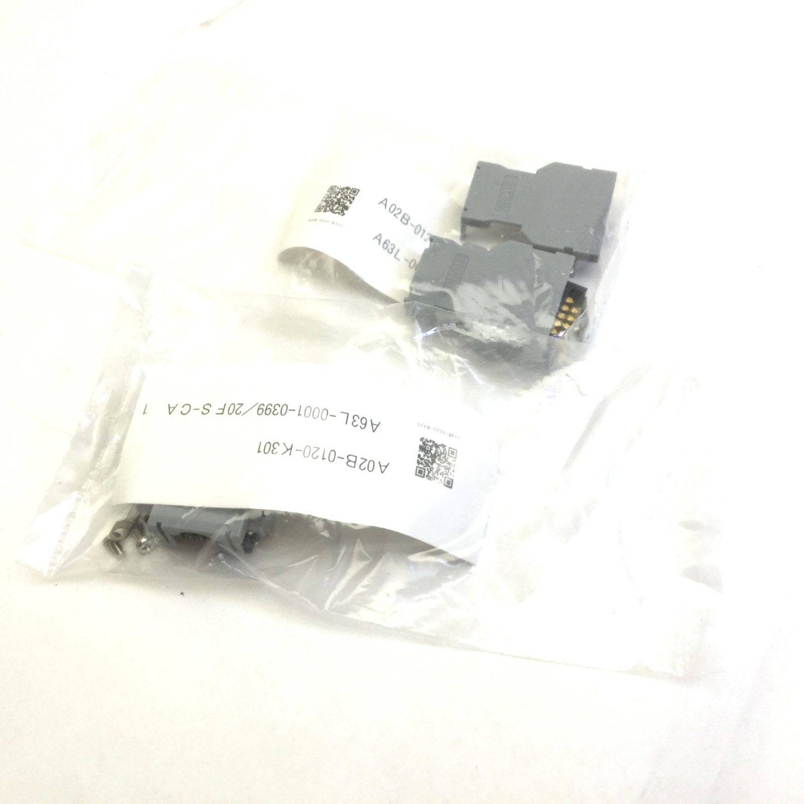 Lot of 2 New Honda A02B-0120-K301 Connectors, 20-Pin, A63L-0001-0399 ...