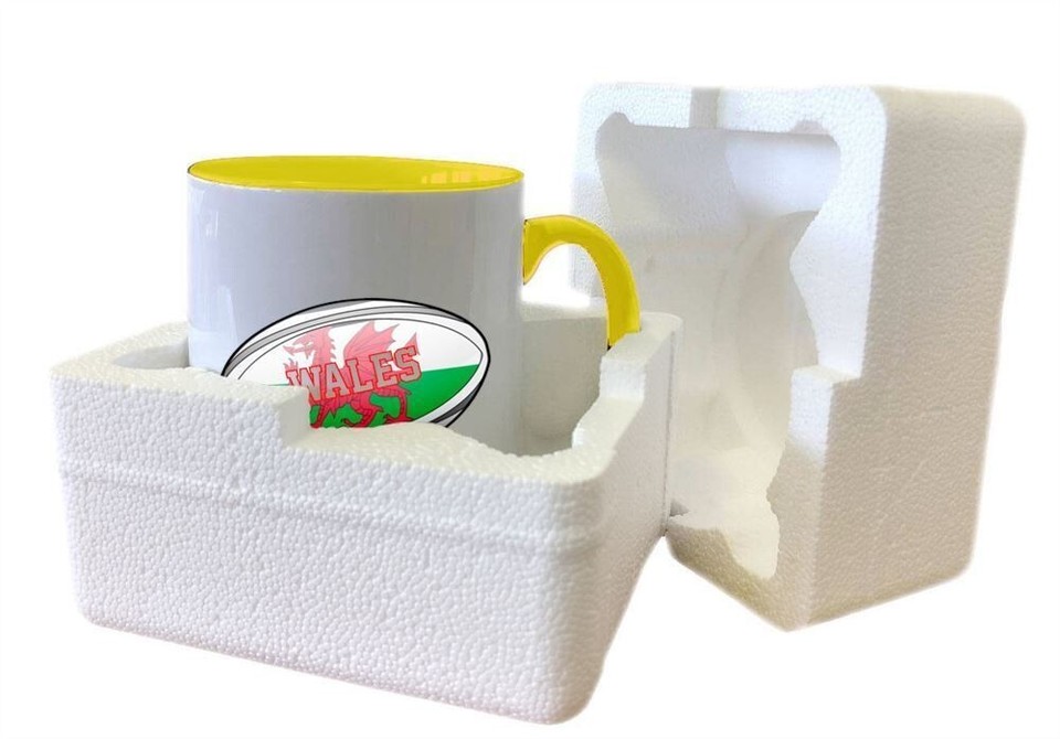 Welsh Flag Rugby Ball - Ceramic Mug - Wales Dragons League Union Fan | eBay