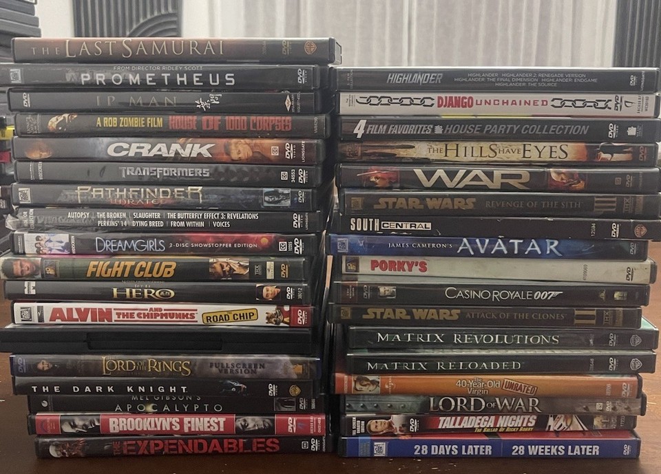 Lot Of 250-300 DVDs & Blu-Rays, Complete Seasons And Sealed Cases Of ...