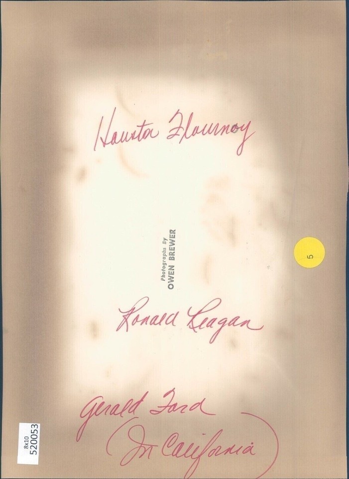 Hausta Flaurnoy Ronald Reagan Gerald Ford President Political 8X10 ...