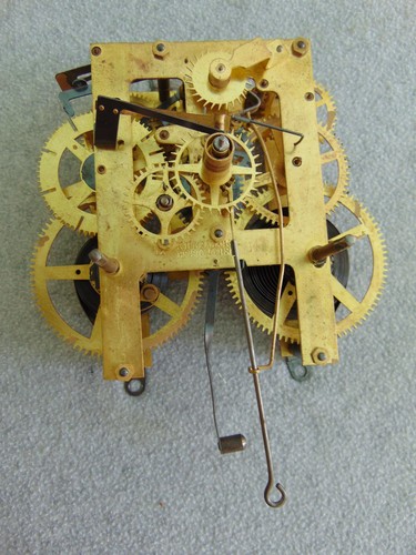 ANTIQUE E INGRAHAM CALENDAR WALL CLOCK MOVEMENT PARTS OR RESTORE | eBay