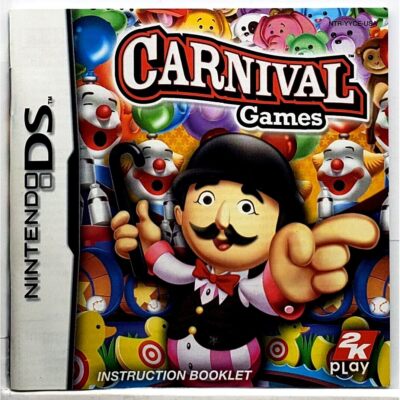 (Manual Only) Carnival Games - Nintendo DS Authentic Instruction ...